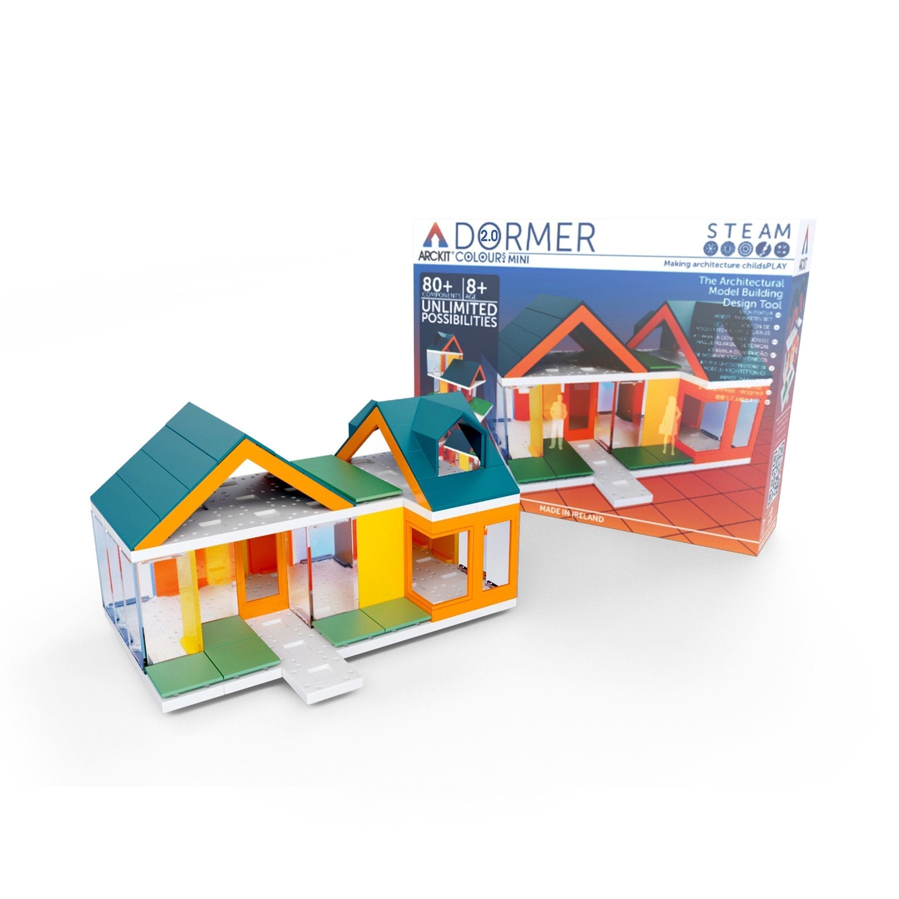 Mini Dormer Colors 2.0, Kids Architect Scale House Model Building Kit ...