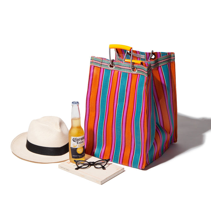 Recycled Plastic Stripe Bag - Rectangle D30 – Babytot
